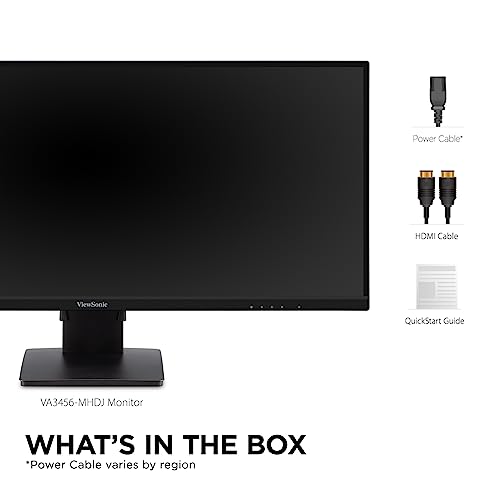 ViewSonic VA3456-MHDJ 34 Inch 21:9 Ultrawide WQHD 1440p IPS Monitor with FreeSync (Renewed)