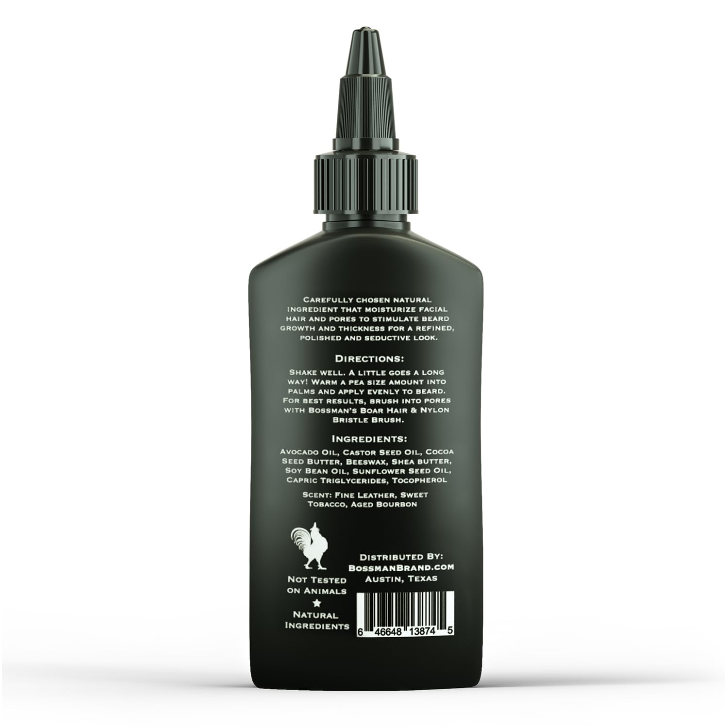 Bossman Jelly Beard Oil - Beard Growth Softener and Moisturizer Care - Larger 4oz, Bottle - 3 Pack Kit - Made in USA (Stagecoach Scent)