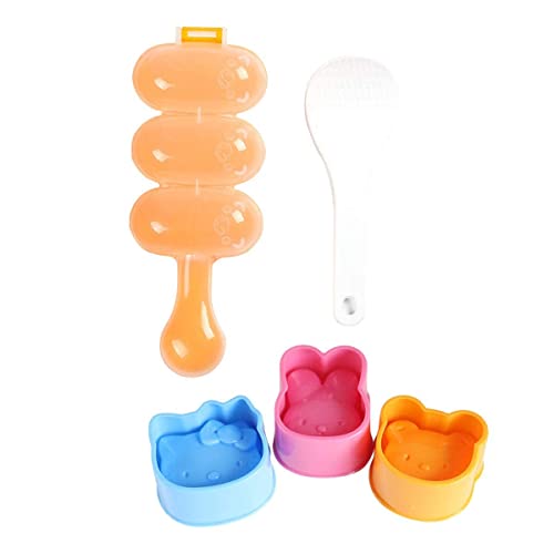 Sushi Shake Rice Ball Mold, Animal Shapes Sushi Mold (3 Pcs + 1 Pcs) Diy Tool Kitchen Sushi Tool