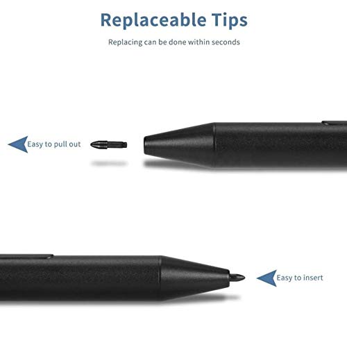 BoxWave Stylus Pen Compatible with Acer Spin 5 (Stylus Pen ActiveStudio Active Stylus 2020, Electronic Stylus with Ultra Fine Tip for Acer Spin 5 - Jet Black