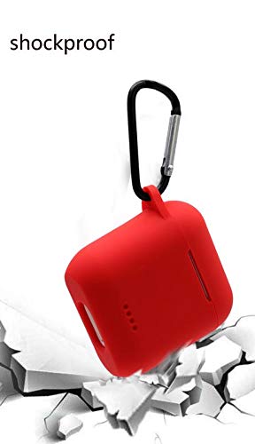 HARBORY Protective Silicone Case Cover for Tozo T6 , Professional Shockproof Tozo t6 Case Cover (Red)