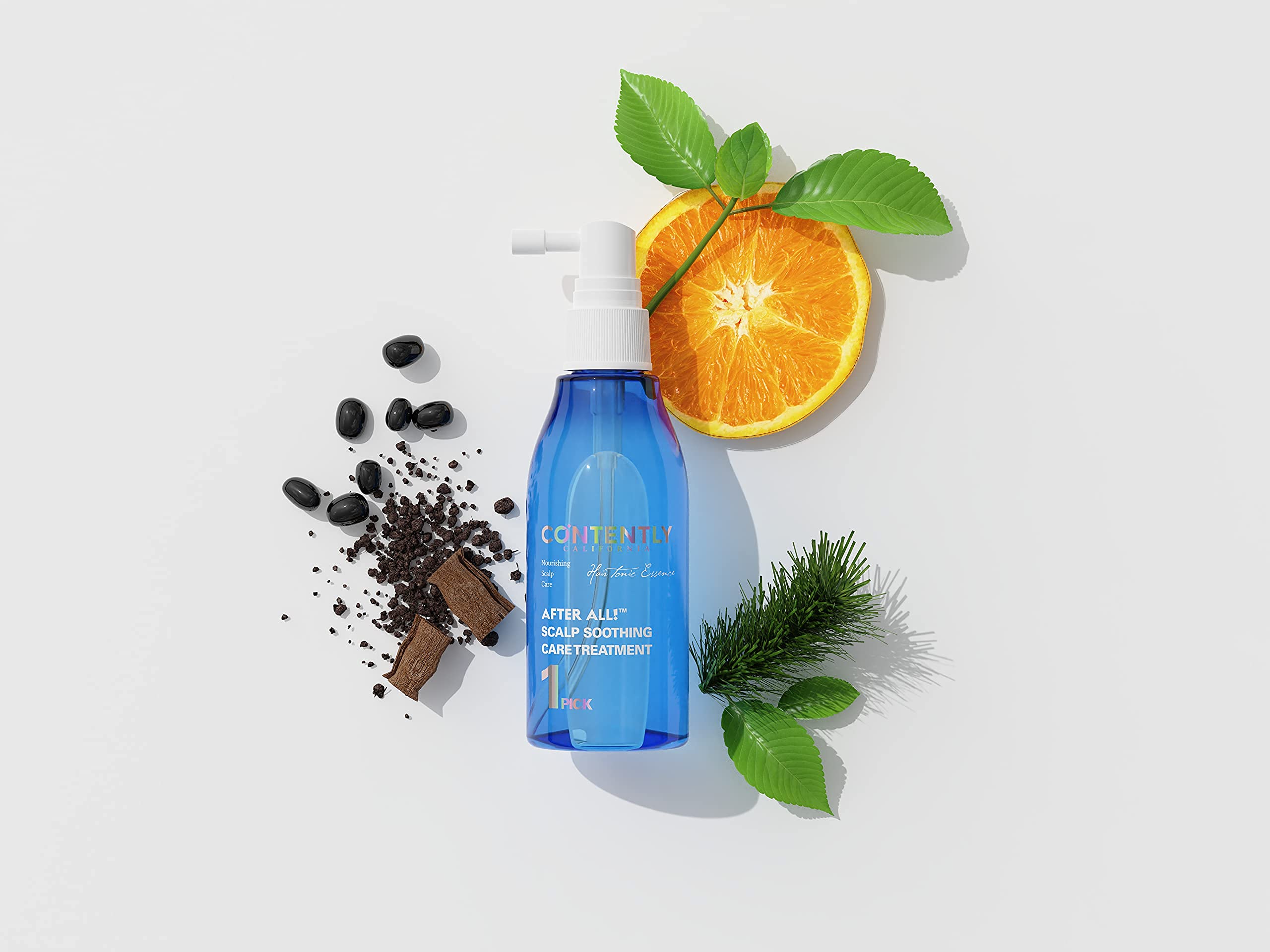 CONTENTLY AFTER ALL! Scalp Soothing Care Treatment | Daily Scalp Cooling Tonic with Probiotics & Ginger Extract For Itchy & Flaky Scalps | 4.06 fl.oz.