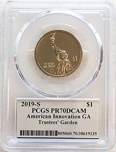 2019 S Proof Georgia American Innovation Dollar Trustees Garden PR 70 DCAM State Flag Label PCGS