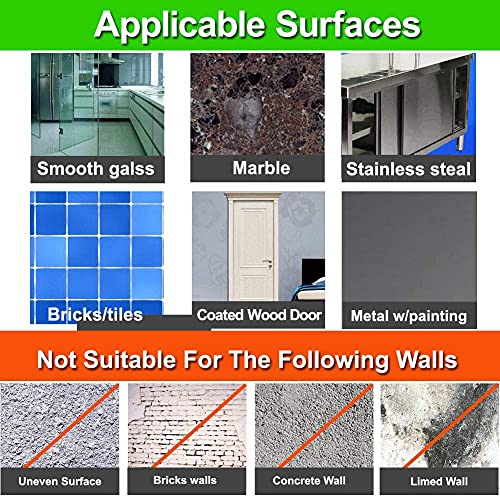 BODINGTAI Wall Hooks, Self Adhesive Hooks, Multicolor Transparent Plastic Reusable Heavy Duty Hook No Trace No Scratch Waterproof and Oilproof for Kitchen Bathroom Storage Room Office.