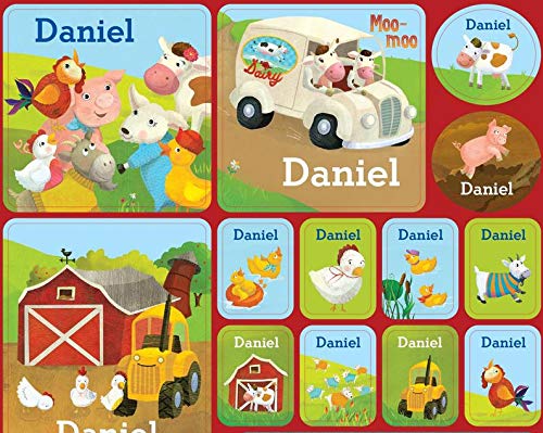 Personalized Stickers for Kids, Farm Animals - I See Me!