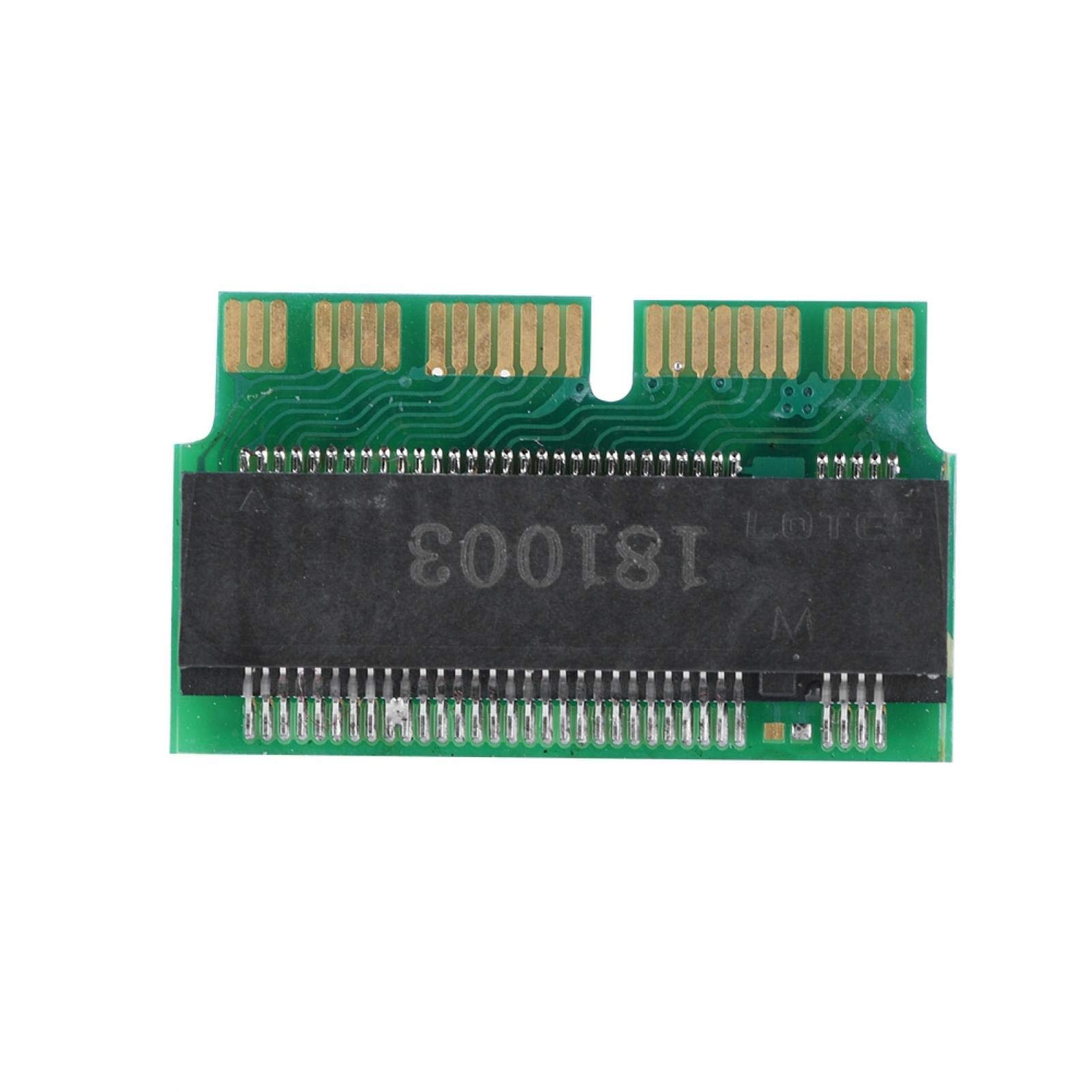 ciciglow SSD to M.2 NGFF Convert Adapter Interface Card 2013 2014 2015 Suitable for MacBook Air/Pro NVME AHCI SSD Upgraded Kit for A1465 A1466 A1398 A1502(Green)