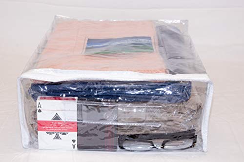 Clear Vinyl Zippered Storage Bags 12 x 15 x 5 Inch 10-Pack