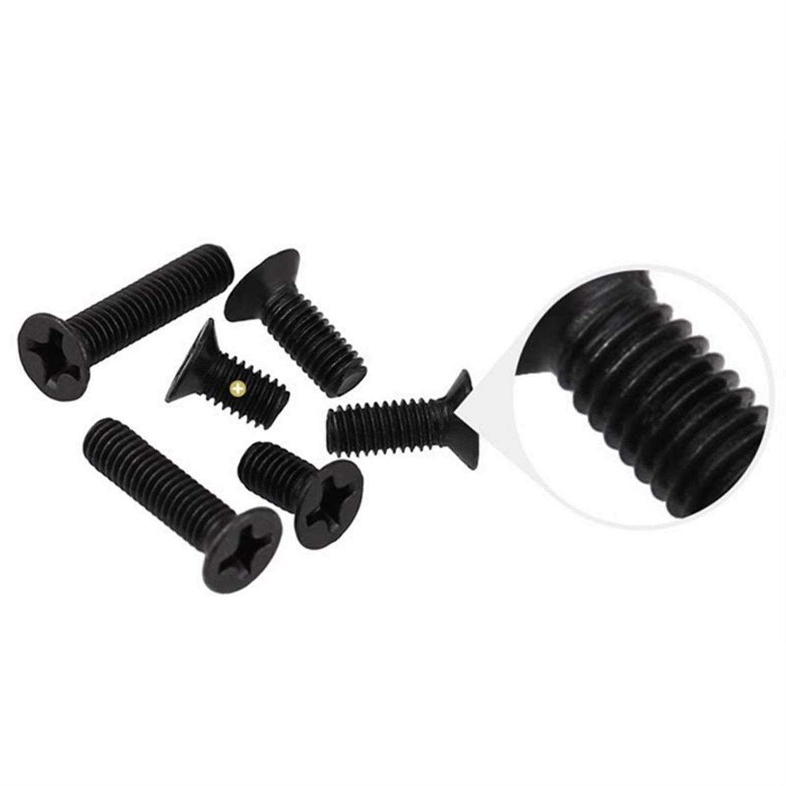 SUNQQA 20/50/100Pcs Laptop Repair Fastener Screws Flat Head Screw Phillips Screws Computer Screws M1 M1.2 M1.4 M1.6 M2 M2.5 M3 M4 (Length : 20mm 20Pcs, Size : M3)