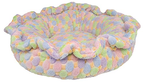 Bessie and Barnie Ultra Plush Ice Cream/ Lilac Deluxe Luxury Dog/Pet Lily Pod Bed Machine Washable