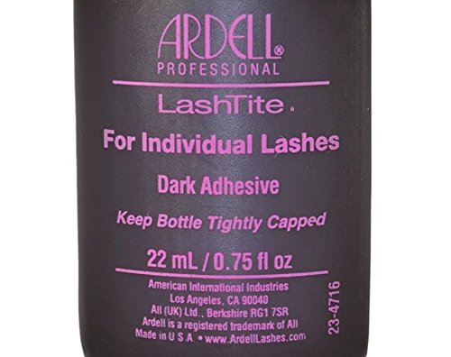 Ardell Lashtite Eyelash Adhesive Glue-Dark for Individual Lashes USA - Size 0.75 fl oz / 22ml (Pack 3)