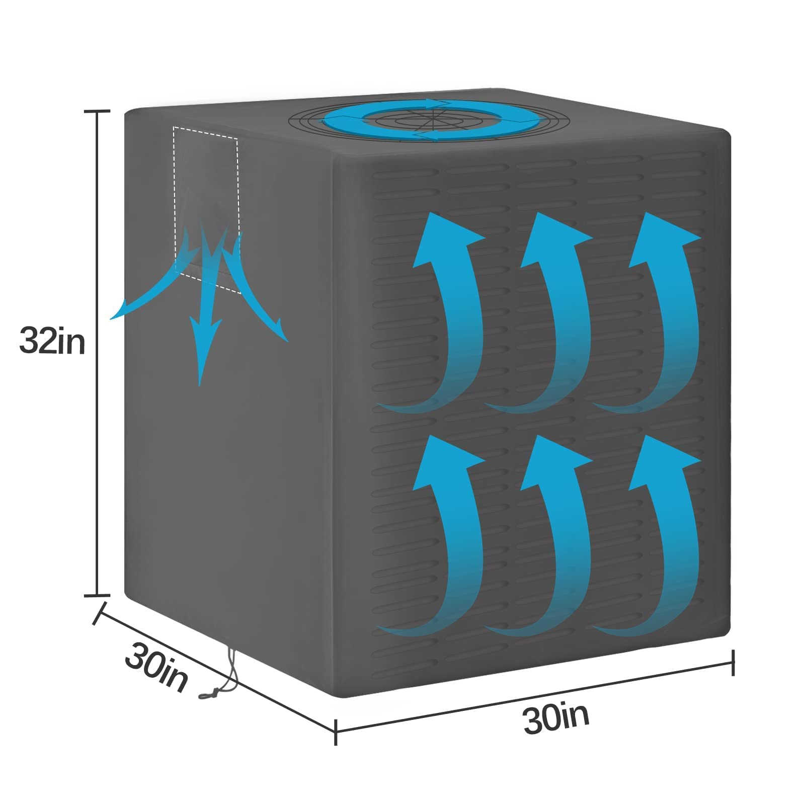 Air Conditioner Covers For Outside Units Ac Cover For Outside Unit Ac Cover Air Conditioner Cover (30x30x32 in)