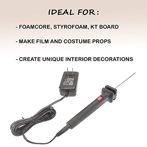 West Coast Paracord β Electric Pen Cutting Machine β 110-250 Volts/15 Watt Hot Knife β Foam Cutter with Power Button and Included Adapter