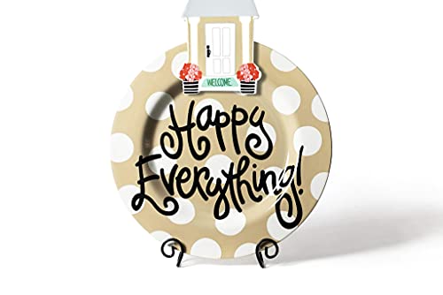 HAPPY EVERYTHING! Neutral Dot Big Round Platter