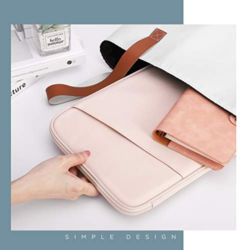 TiMOVO 9-11" Tablet Sleeve for iPad 10th Gen. 10.9", iPad 9th/8th/7th Gen. 10.2", iPad Air 11/Air 5th/4th Gen. 10.9",Galaxy Tab A9+/A9 Plus 11", Protective Bag with Pocket, Pink