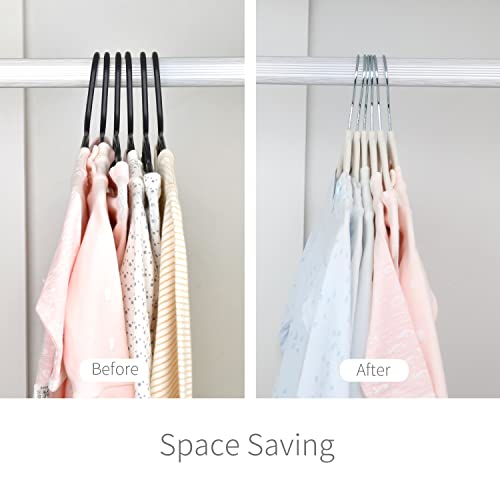 ManGotree Baby Velvet Clothes Hangers, Kids Toddler Children’s Hangers for Clothes Space Saving Non-Slip (30 Pack, Cream)