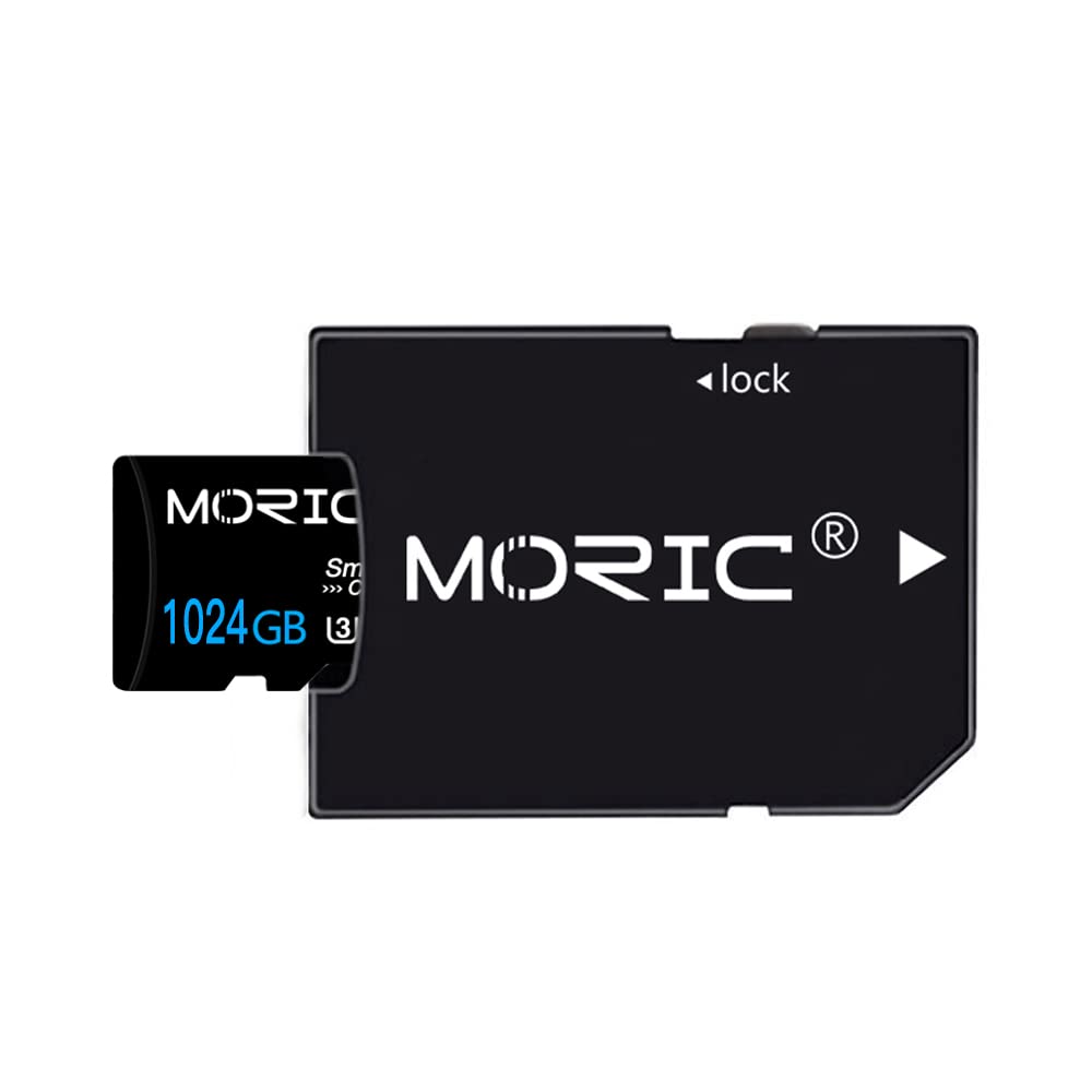 1TB Memory Card 1024GB Micro SD Card 1TB High Speed Waterproof for Smartphone/Camera/Tablet/Home Monitoring Systems and Drone