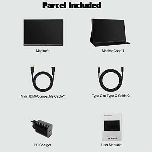 2.5K 16-inch Portable Display, 1600P IPS Screen, 100% Color Gamut, 144HZ, with Foldable Stand