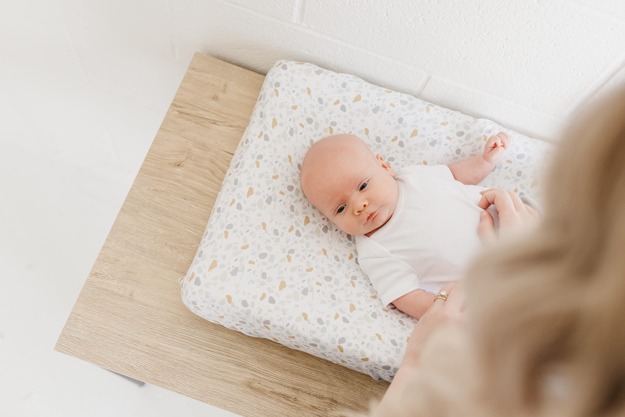 Copper Pearl Premium Knit Changing Pad Cover Soft, Stylish, and Universal Fit for All Standard Diaper Changing Pads, Trendy Design Changing Pad Covers, Arlo