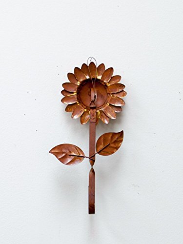 Attraction Design Metal Sunflower Home Hook for Hanging Coat Hat Keys in Entryway Kitchen Office Garage