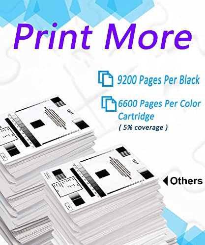 HGZ 4 Pack Replacement 970XL 971XL Ink Cartridges 970 971 Ink Compatible Officejet Pro X576dw X476dw X476dn X451dn X451dw X551dw Printer
