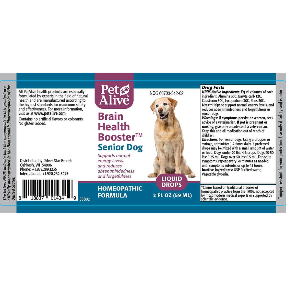 362899 PetAlive® Brain Health Booster for Senior Dogs™