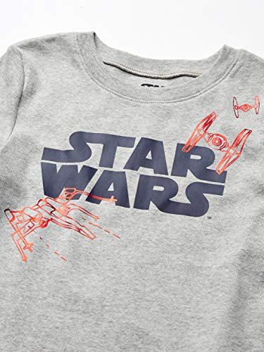 Amazon Essentials Disney | Marvel | Star Wars Boys' Pajama Set (Previously Spotted Zebra), Pack of 2, Star Wars, 8