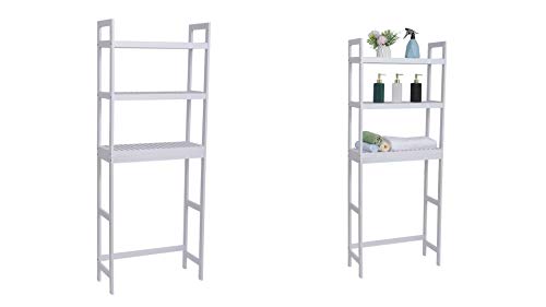3201 β White - Shelf 3 Tier Free Standing Bookshelf Plant Flower Rack Bathroom β QQ09