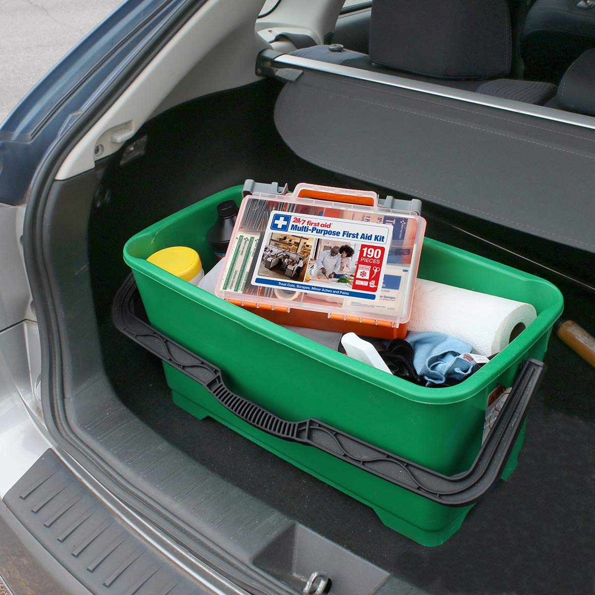 190 Piece First Aid Kit, Plastic Case