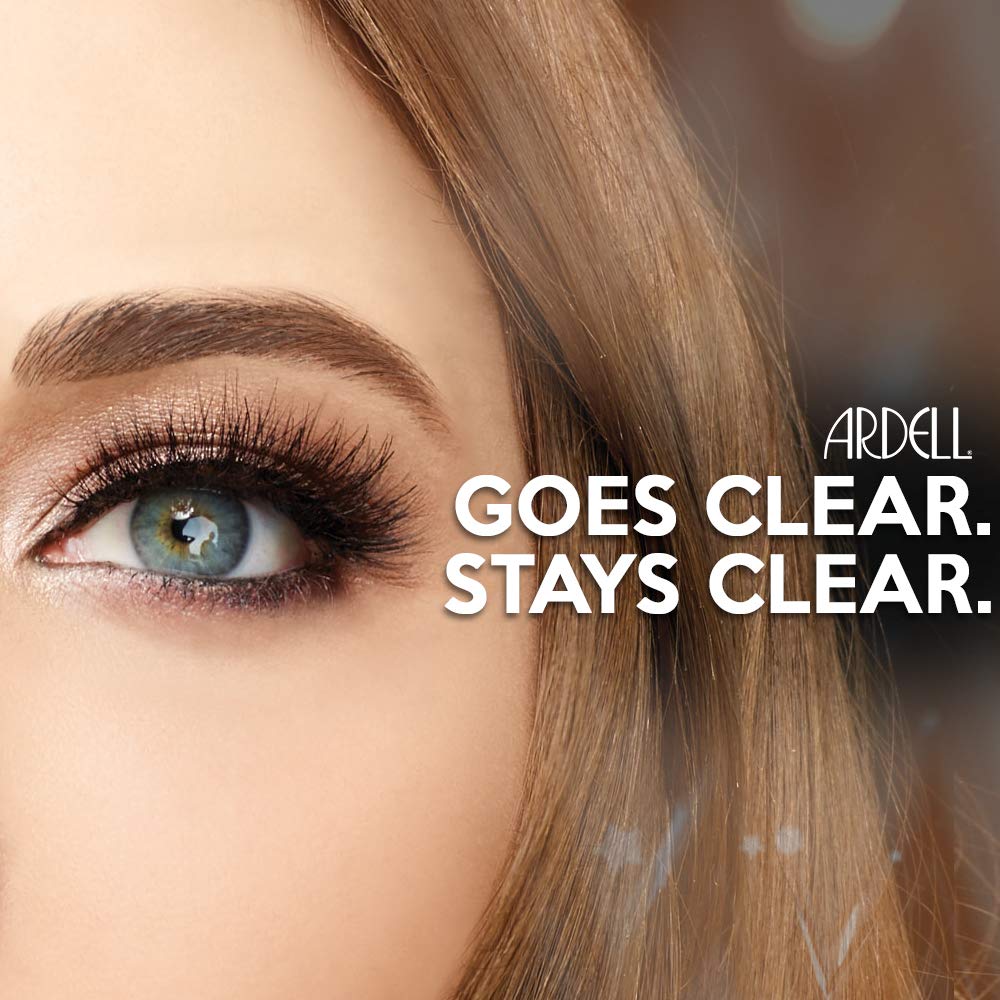 Ardell Brush On Strip Lash Adhesive, Clear Lash Glue for Strip Lashes, Quick-Drying, Waterproof, Latex-Free, 5ml
