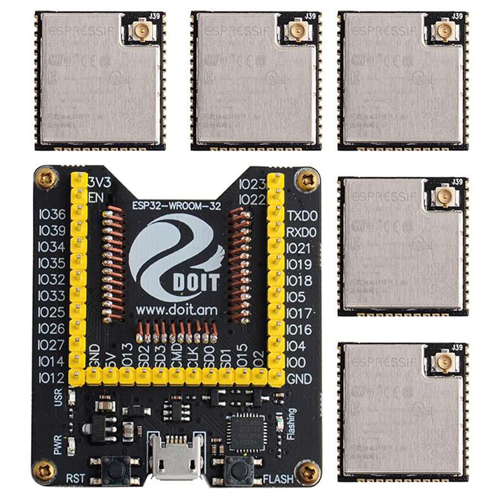 2.4G WiFi Antenna + ESP32-WROOM-32U Module + Burn Fixture