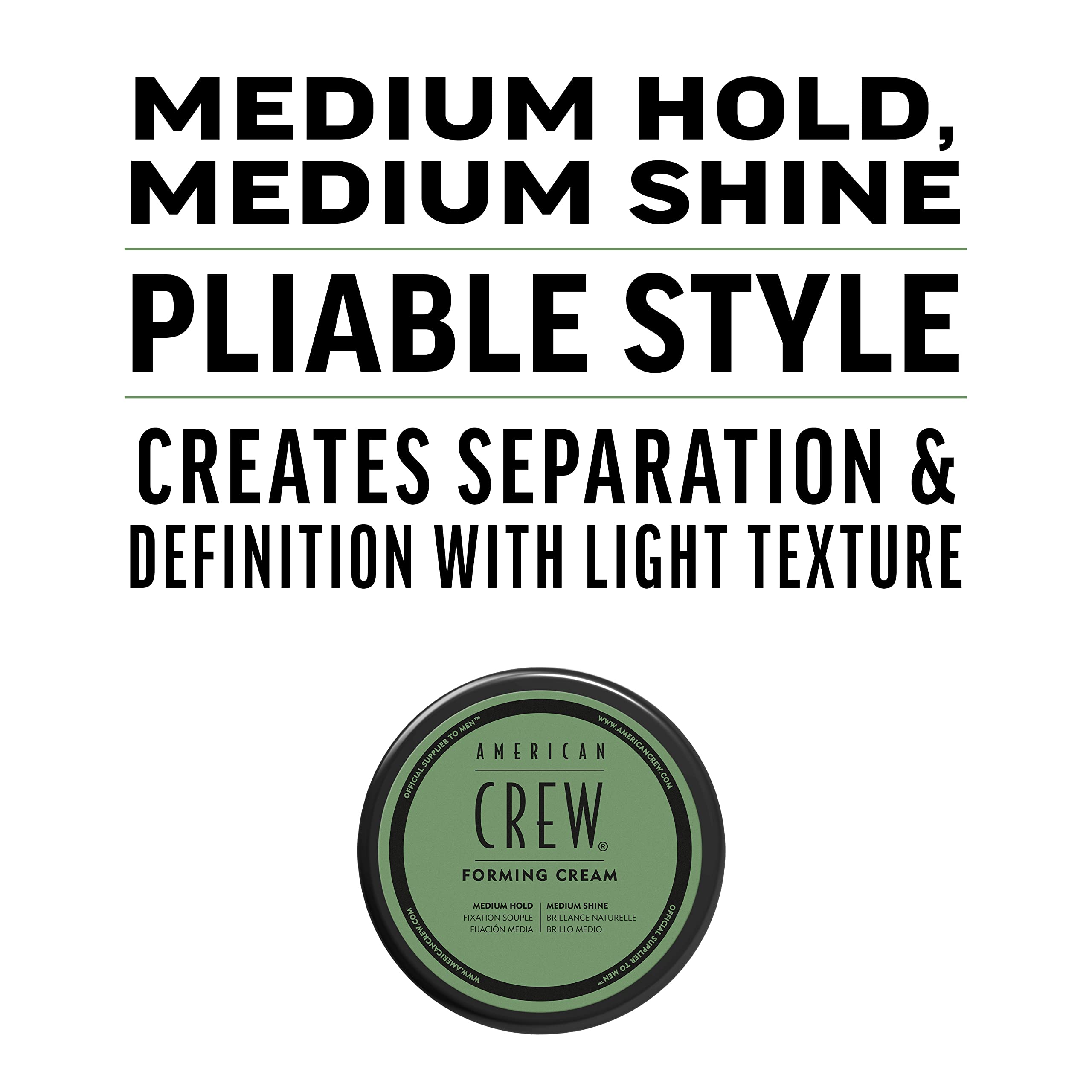American Crew Men's Gift Set Hair Forming Cream and Daily Deep Moisturizing Shampoo