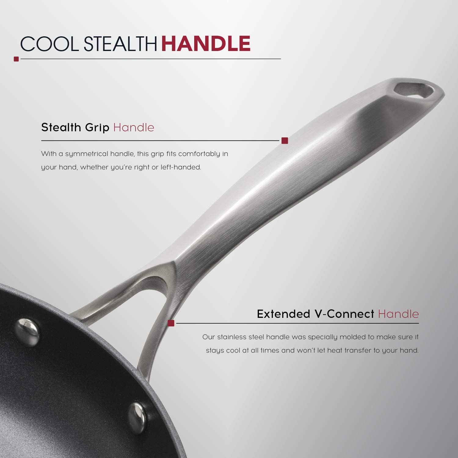 8” Radical Pan: Nonstick Frying & Saute Pan, Skillet, With Stainless Steel Handle, for Gas, Induction, Electric Cooktops, Hard-Anodized, Dishwasher Safe. Oven safe, SGS & NSF Certified. PFOA-free