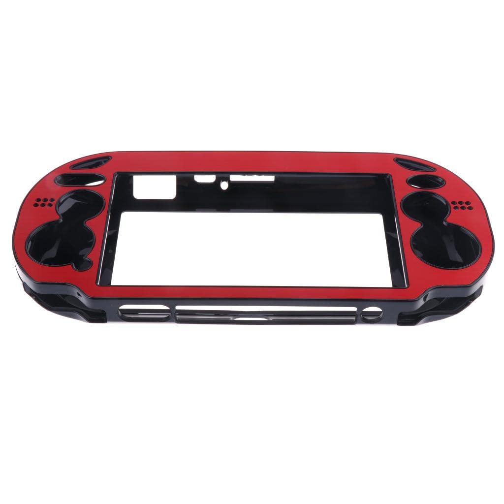 2pcs Protective Case Cover Skin for Sony PlayStation ps vita 1000 Controller Blue and Red