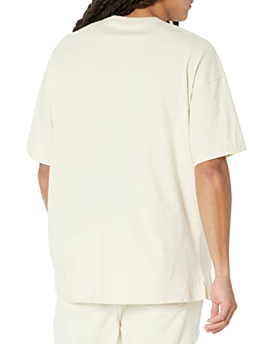 Amazon Aware Men's Oversized Heavyweight Cotton Short-Sleeve T-Shirt, Beige, 3X-Large