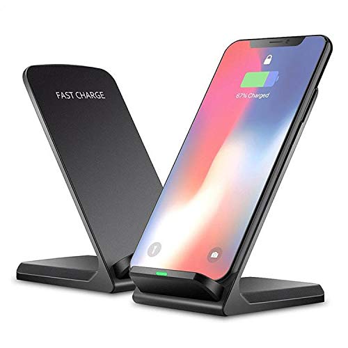 BoxWave Charger Compatible with Xiaomi Mi 10 Ultra - Wireless QuickCharge Stand (10W), No Cord; no Problem! Charge Your Phone with Ease! - Jet Black