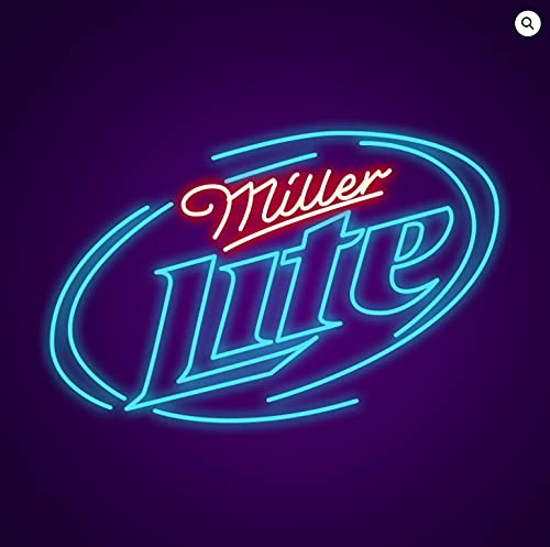 36" VIVID SIGN New Millers Lite Beer Cute Super Bright Wall Decor Light Vivid LED Neon Sign Lamp 36ML107