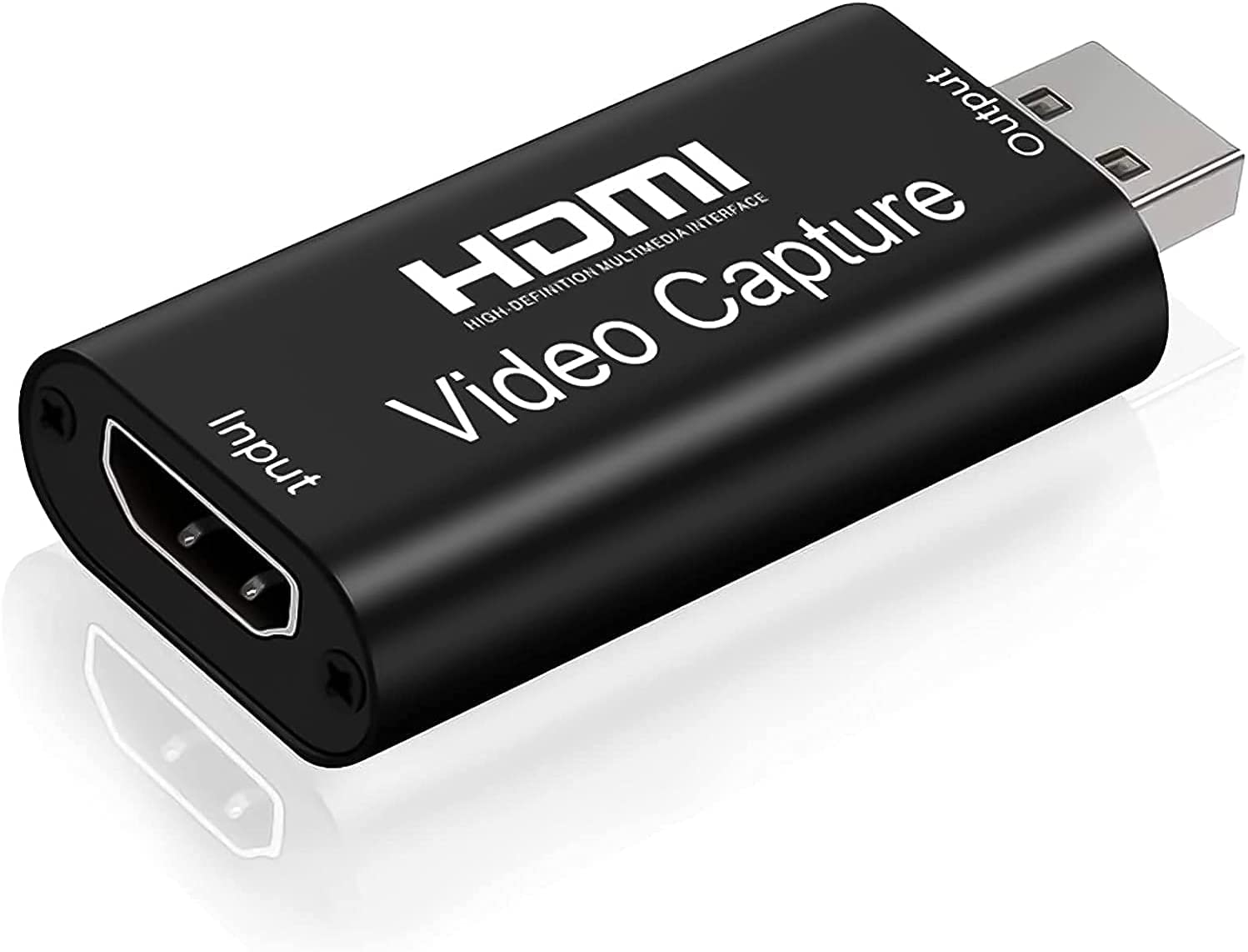 HDMI Video Capture Card, Upgraded 1080p 60fps Capture Card, Cam Link Card Audio Capture Adapter HDMI to USB 2.0 for Gaming, Live Broadcasting, Nintendo Switch, PS3/4, Xbox