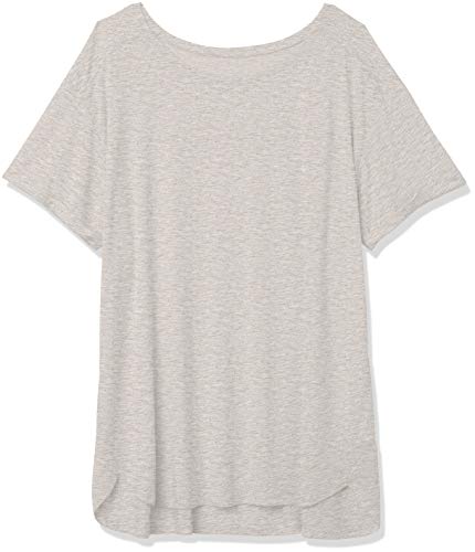 Amazon Essentials Women's Studio Relaxed-Fit Lightweight Crewneck T-Shirt (Available in Plus Size), Medium Grey Heather, X-Large