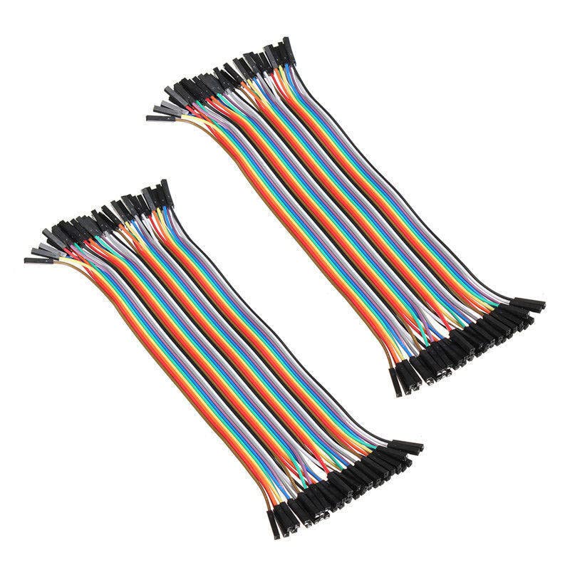 1PC Electrical Durable Cables 40pcs 20cm 2.54mm 1p-1p Pin Female to Female Color Breadboard Cable Jump Wire Jumper for Arduino
