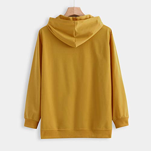 Akabsh Women Hoodie Long Sleeve Patchwork Sweatshirt Rainbow Stripes Print Pocket Loose Hoodie Fleeces Winter Blouse
