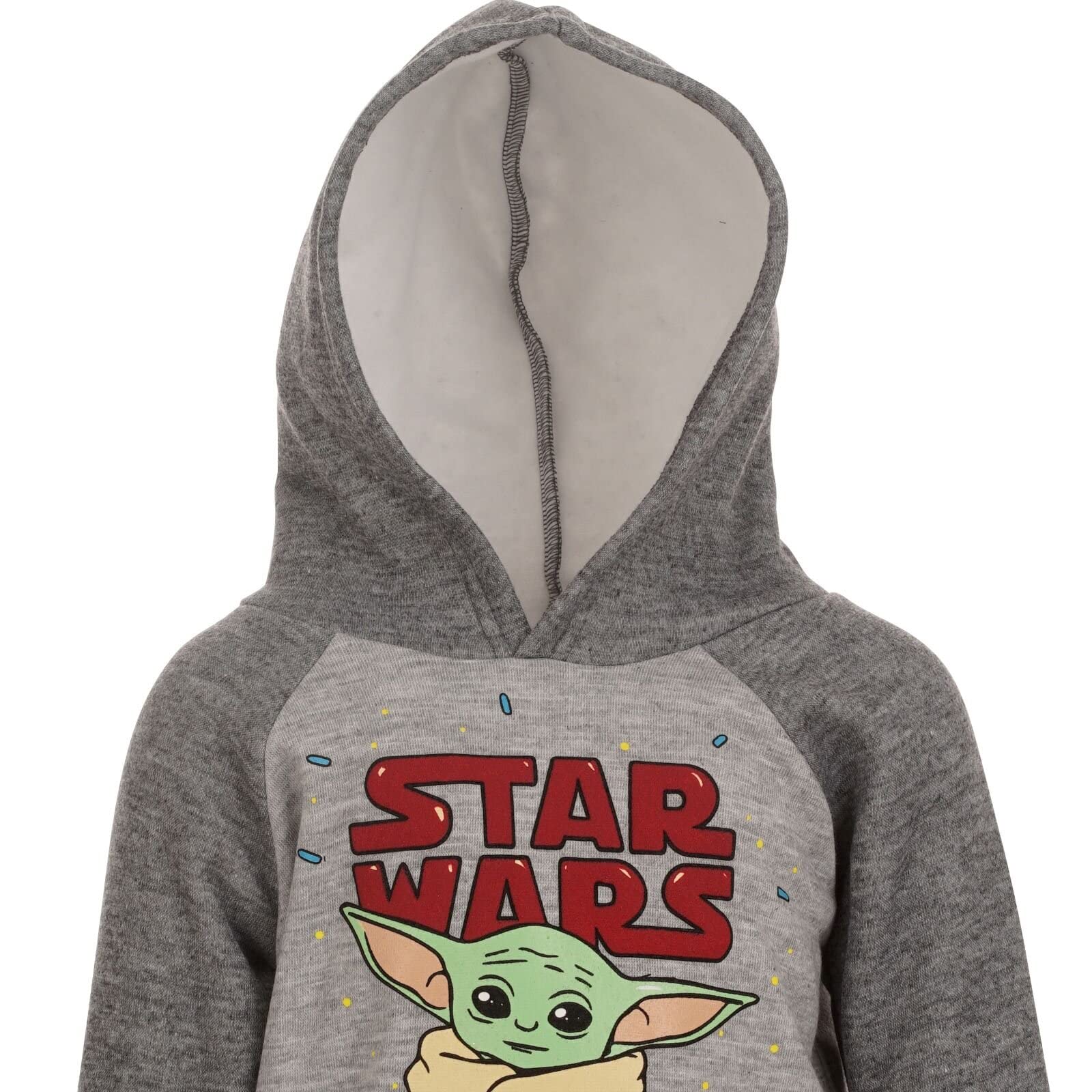 STAR WARS The Mandalorian Baby Yoda Big Boys Fleece Hoodie & Pants Gray 10-12