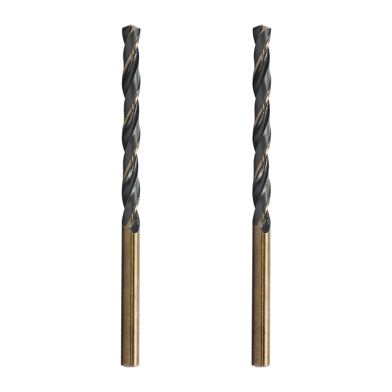 Ohamtes 4mm Reduced Shank Twist Drill Bits High Speed Steel HSS 4341 for Iron/Copper/Plastic/Aluminum Plates/Metal Materials, Round Shank, Double Edge, 2 Pcs