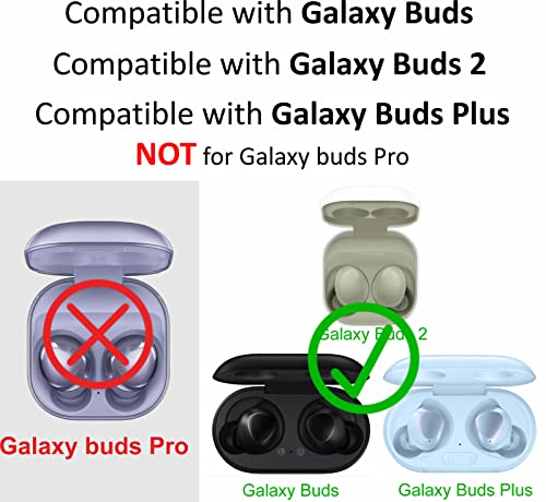 A-Focus 12 Pairs Ear Tips for Galaxy Buds 2 and Galaxy Buds Plus, S M L 3 Size Replacement Silicone Eartips Earbuds Cover Skin Compatible with Samsung Galaxy Buds 2 SM-R177, Black