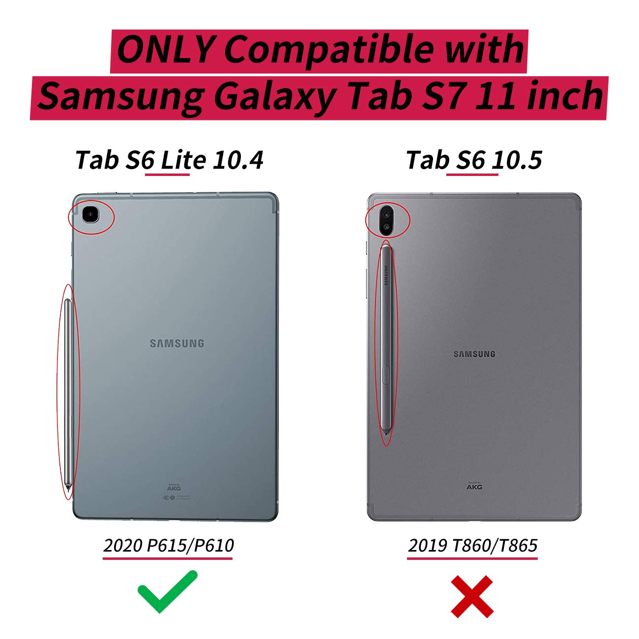 Case for Samsung Galaxy Tab S6 Lite 10.4 inch 2020 SM-P610/P615,Spsun Lightweight Smart Shell PU Leather Adjustable Stand Protective Cover with Auto Wake/Sleep Feature - Purple Rose & Butterfly
