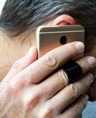 Cell Phone Grip, Universal Handheld Finger Strap Loop Holder for iPhone Samsung Smartphone Kindle Tablet Car Vent Holder by FourPlusOne