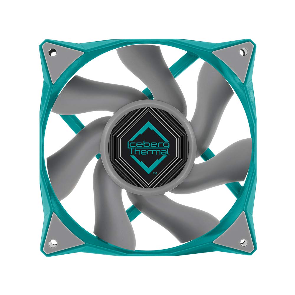 Iceberg Thermal IceGALE Xtra 120mm PWM High Performance Case Fan ((3-Pack) Teal)
