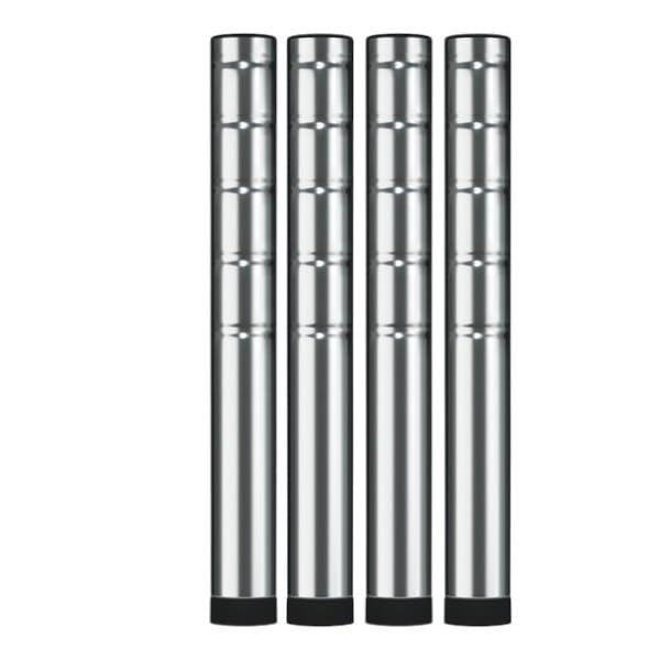 8" Chrome Wire Shelf Posts Pack of 4 Posts | Heavy Duty | Utility Shelving Units - Commercial Wire Shelf Shelving Posts Adjustable shelving Restaurant Organization Shelving Unit for Commercial Use