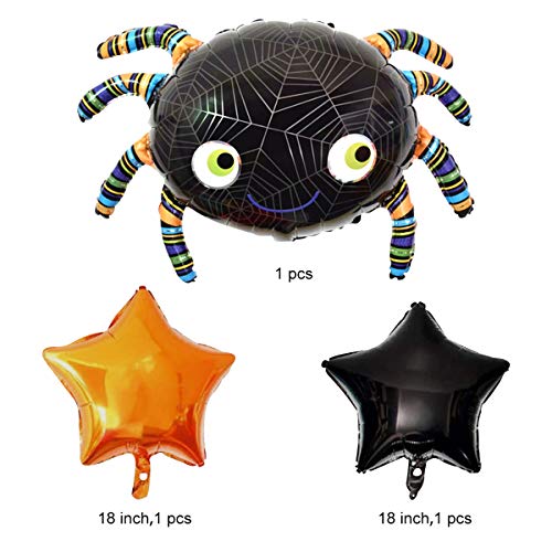 Halloween Party Decorations Kit, Happy Banner, Latex Balloons are Printed with Patterns, Hanging Swirls, Paper Garlands Home Party Halloween Decoration Supplies(48 Pack )