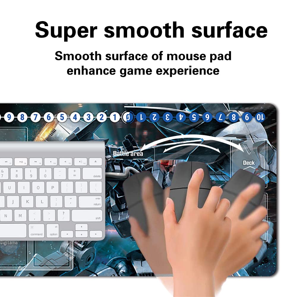 68994183 - Board Game DTCG Playmat Table Mats Size 23.6X13.8 inch Games Mousepad Compatible for TCG CCG Digimon Playmat Bag
