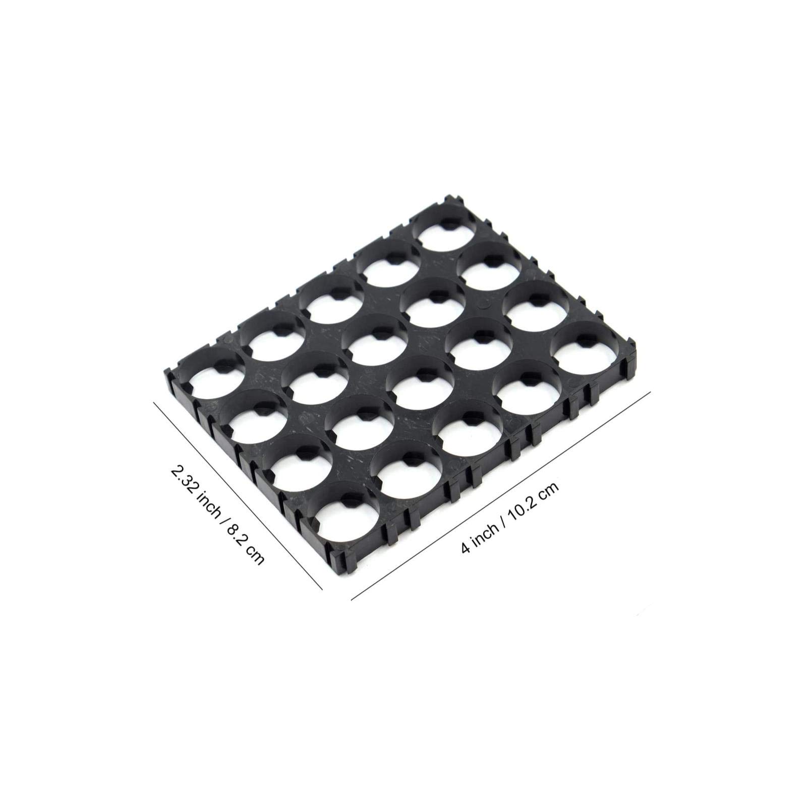 Bestol 3x5 Cell/4x5 Cell/2xCell/3xCell/18x6x50x1 Cell 18x6x50 Batteries Spacer Radiating Shell Plastic Heat Holder Bracket (20pcs 4X5 Cell)